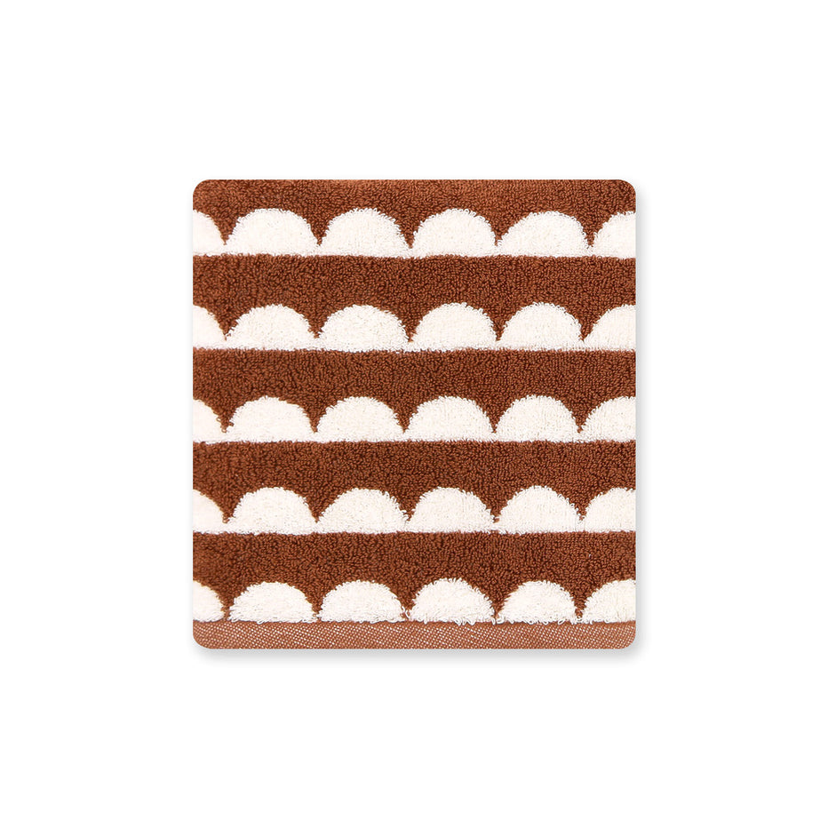Hand Towel | Brown Halfmoon – Maison de Cotton
